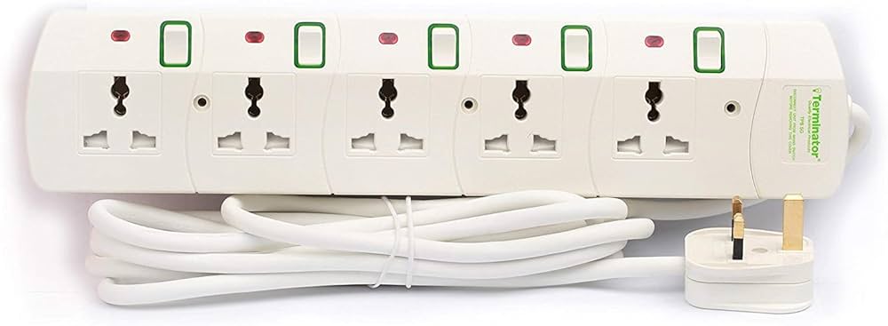 Power Extension Terminator 5 way Universal Power Extension Socket, 5M ... Power Extension Terminator 5 way Universal Power Extension Socket, 5M ...